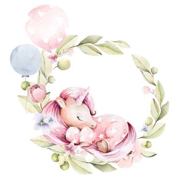 قیمت و خرید استیکر پارچه و لباس مدل dtf طرح یونیکورن کد H20.490 مجموعه 3 عددی