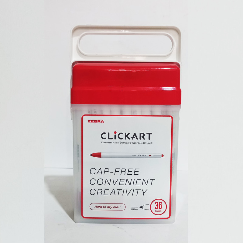 قیمت و خرید ماژیک زبرا مدل CLICKART مجموعه 36 عددی