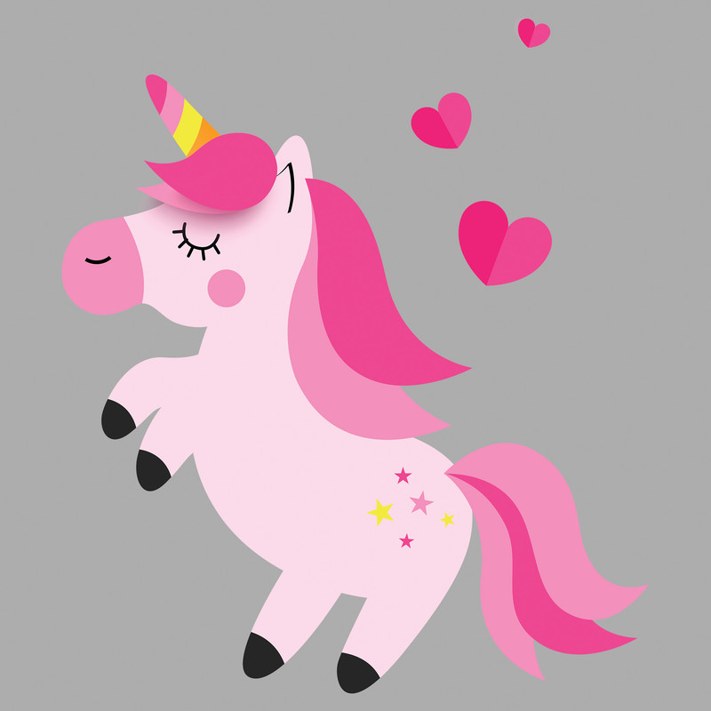 قیمت و خرید استیکر پارچه و لباس مدل dtf طرح یونیکورن کد H20.869 مجموعه 3 عددی