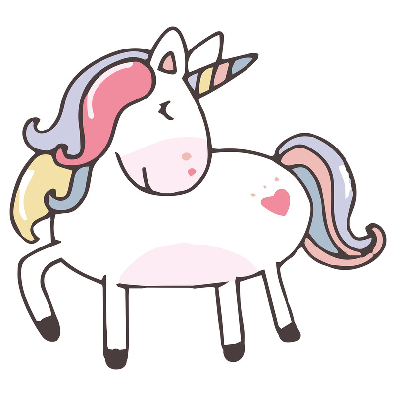 قیمت و خرید استیکر پارچه و لباس مدل dtf طرح یونیکورن کد H20.655 مجموعه 3 عددی