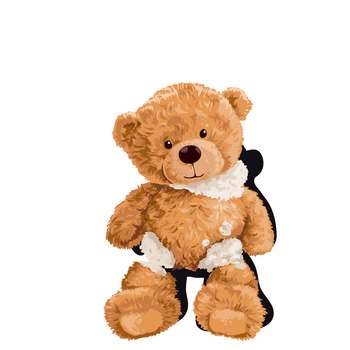 قیمت و خرید استیکر پارچه و لباس مدل dtf طرح تدی کد H20.127 مجموعه 6 عددی