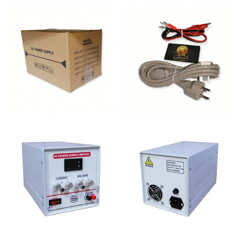 قیمت و خرید منبع تغذیه الکتریکی 34 ولت 10 آمپر آوا مدل MPS-310