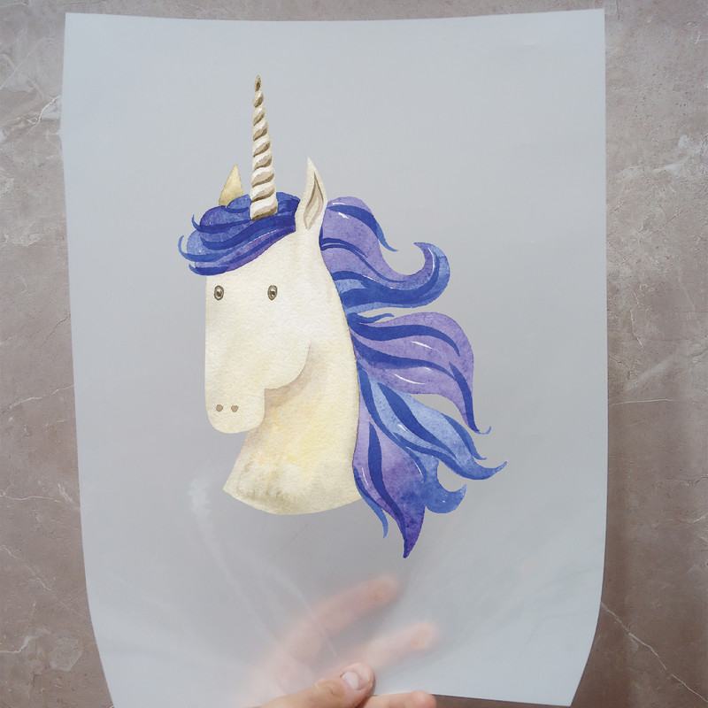 مشخصات، قیمت و خرید استیکر پارچه و لباس مدل dtf طرح یونیکورن کد H15.546 مجموعه 4 عددی | دیجی‌کالا