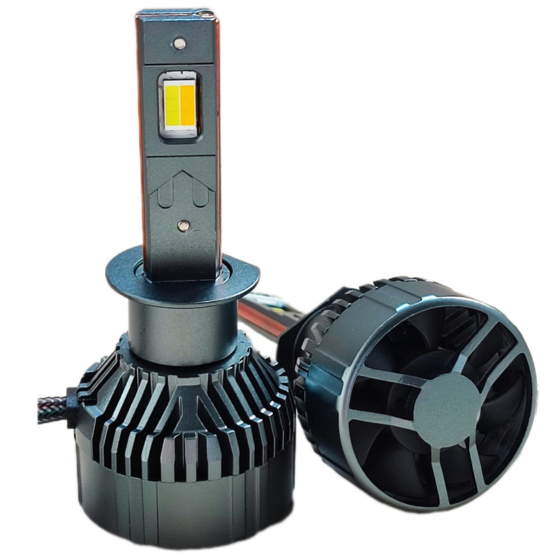 قیمت و خرید هدلایت لامپ خودرو لنزو مدل Q125 سه رنگ پایه H1 بسته دو عددی