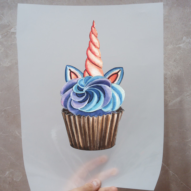 قیمت و خرید استیکر پارچه و لباس مدل dtf طرح یونیکورن کد H20.443 مجموعه 3 عددی