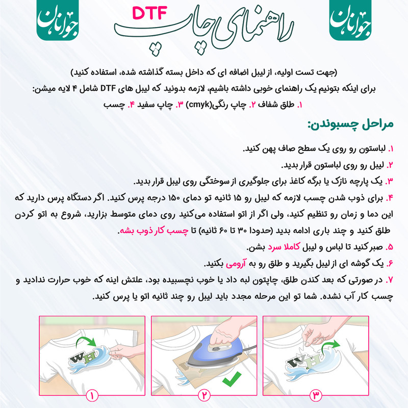 قیمت و خرید استیکر پارچه و لباس مدل دی تی اف طرح پروانه گل کد H20.109 مجموعه 3 عددی