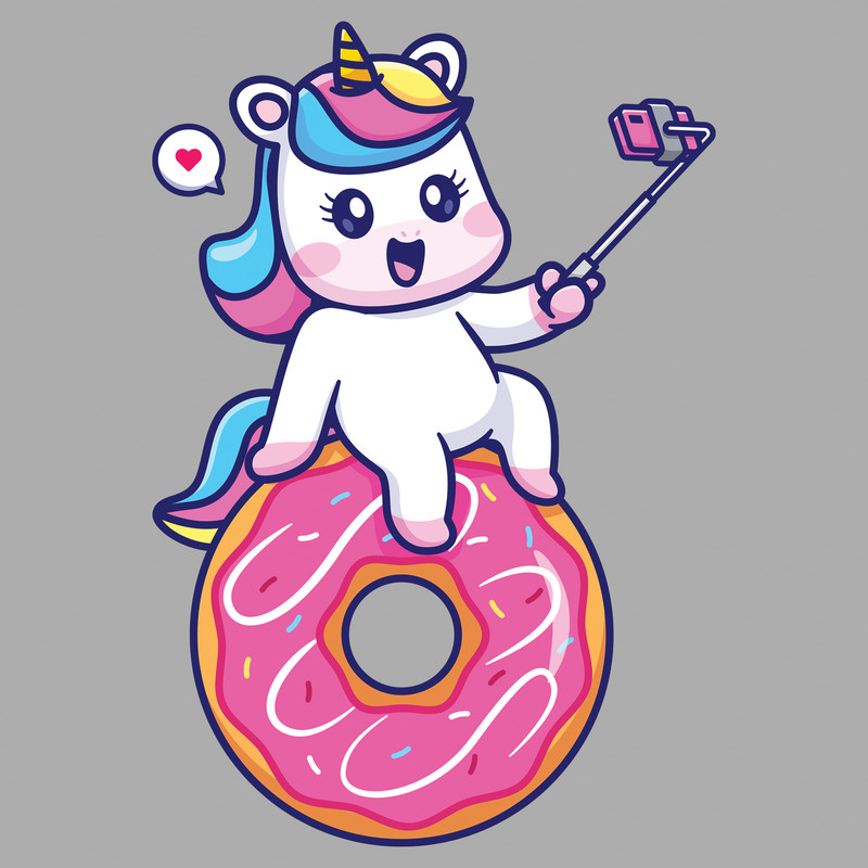 قیمت و خرید استیکر پارچه و لباس مدل dtf طرح یونیکورن کد H20.643 مجموعه 3 عددی