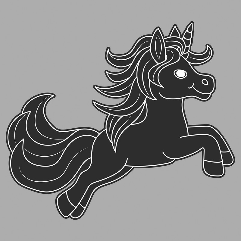 قیمت و خرید استیکر پارچه و لباس مدل dtf طرح یونیکورن کد H20.1208 مجموعه 3 عددی