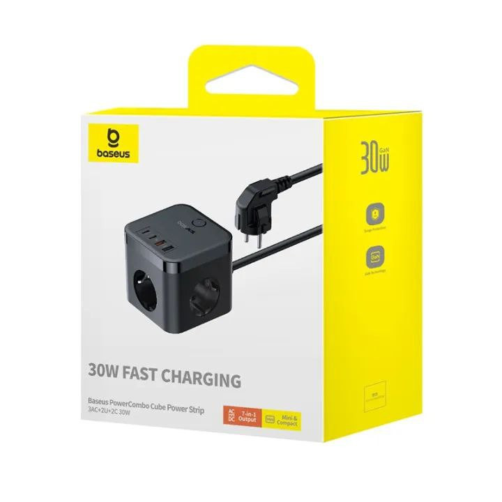 قیمت و خرید شارژر رومیزی 30 وات بیسوس مدل PowerCombo BPS30-3E