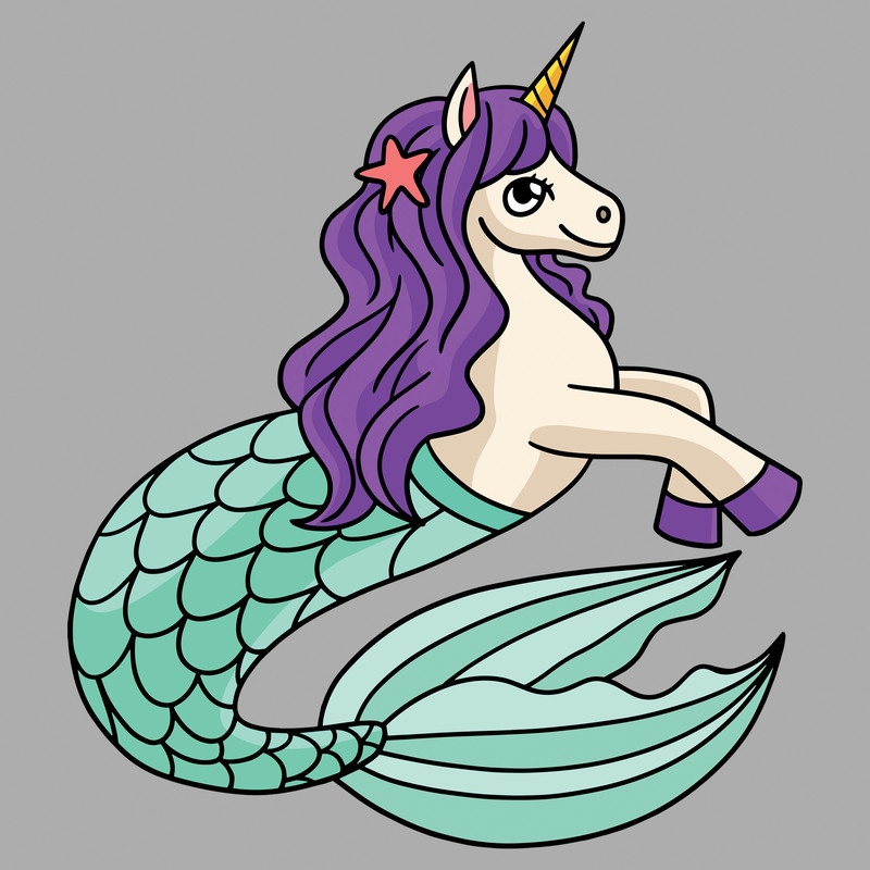 قیمت و خرید استیکر پارچه و لباس مدل dtf طرح یونیکورن کد H15.833 مجموعه 4 عددی