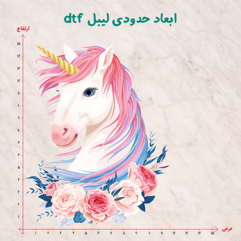 قیمت و خرید استیکر پارچه و لباس مدل dtf طرح یونیکورن کد H15.461 مجموعه 4 عددی