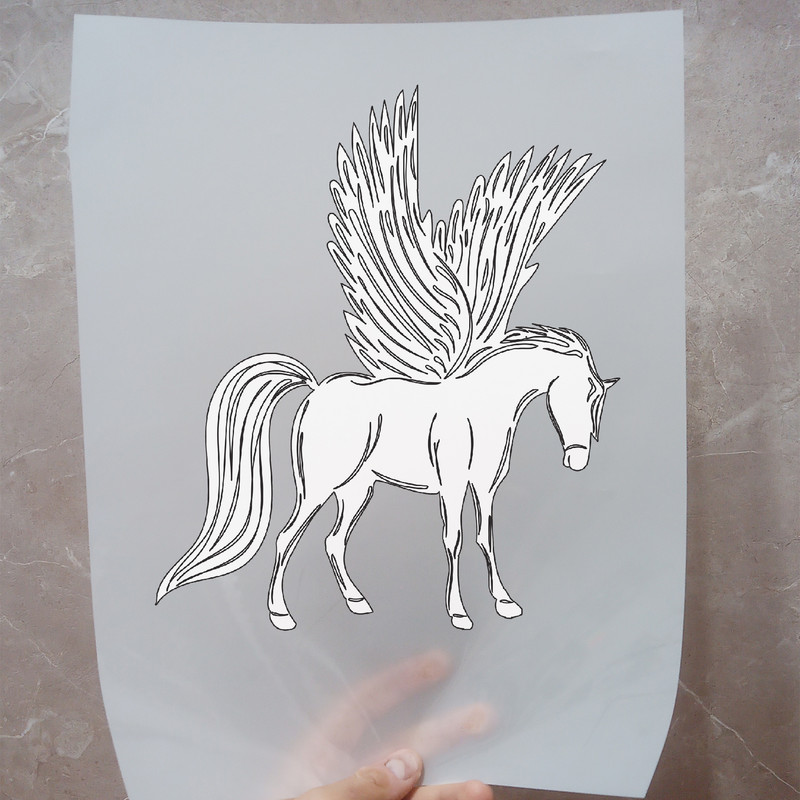 قیمت و خرید استیکر پارچه و لباس مدل dtf طرح یونیکورن کد H20.1037 مجموعه 3 عددی