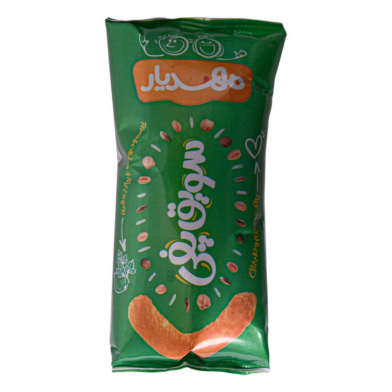 قیمت و خرید اسنک سویق پفی غلات و حبوبات طعم پیاز جعفری مهدیار 25 گرم