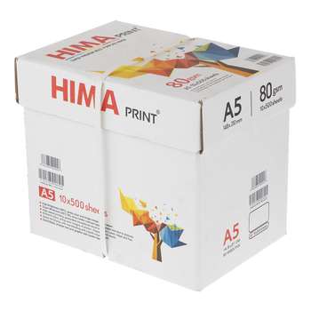 قیمت و خرید کاغذ A5 هیما کد H05 بسته 10 عددی