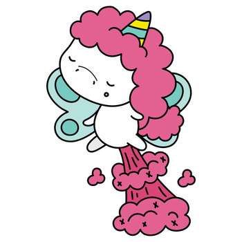 قیمت و خرید استیکر پارچه و لباس مدل dtf طرح یونیکورن کد H20.889 مجموعه 3 عددی