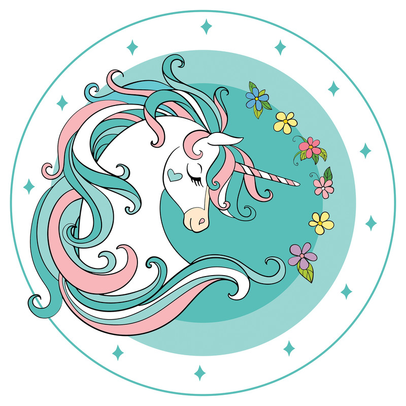 قیمت و خرید استیکر پارچه و لباس مدل dtf طرح یونیکورن کد H20.245 مجموعه 3 عددی