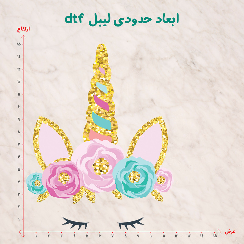 قیمت و خرید استیکر پارچه و لباس مدل dtf طرح یونیکورن کد H15.6 مجموعه 4 عددی
