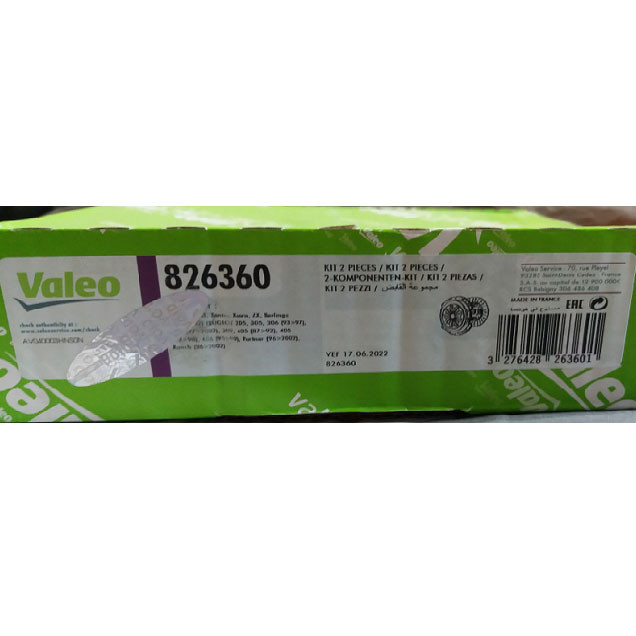 قیمت و خرید کیت کلاچ والئو کد 826360 مناسب برای پژو 405