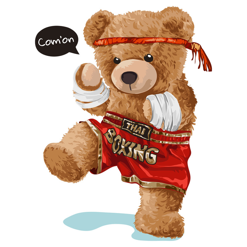 قیمت و خرید استیکر پارچه و لباس مدل dtf طرح تدی کد H15.125 مجموعه 24 عددی