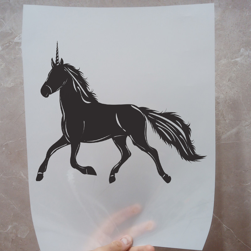 قیمت و خرید استیکر پارچه و لباس مدل dtf طرح یونیکورن کد H20.1161 مجموعه 3 عددی