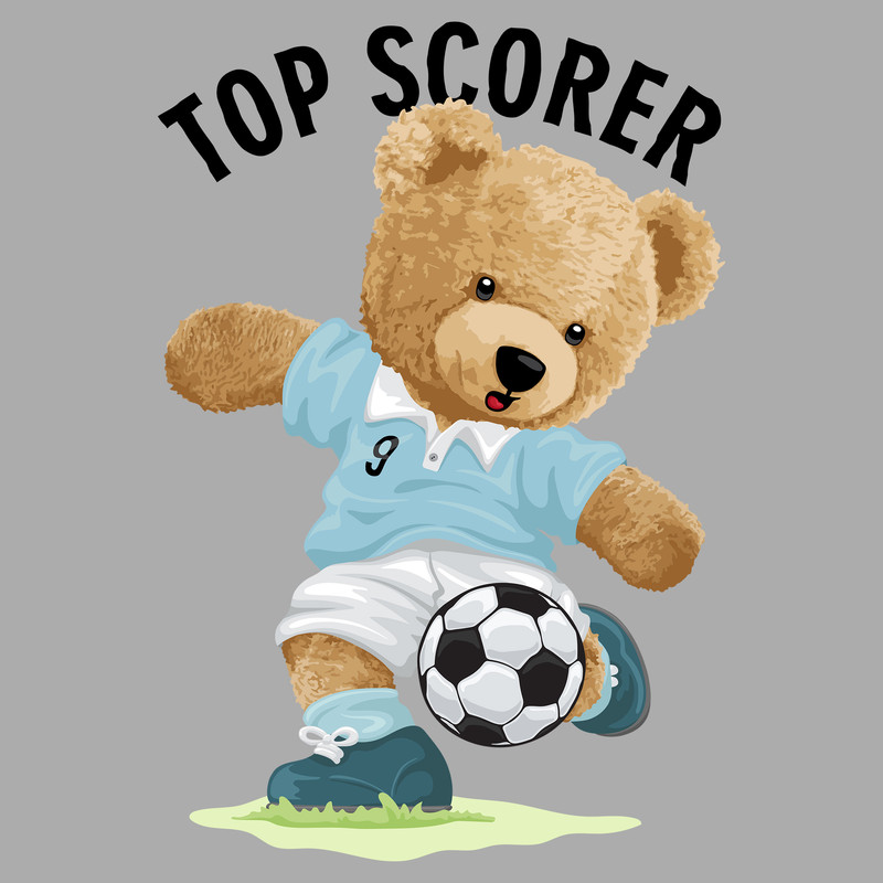 قیمت و خرید استیکر پارچه و لباس مدل dtf طرح تدی کد H30.55 مجموعه 12 عددی