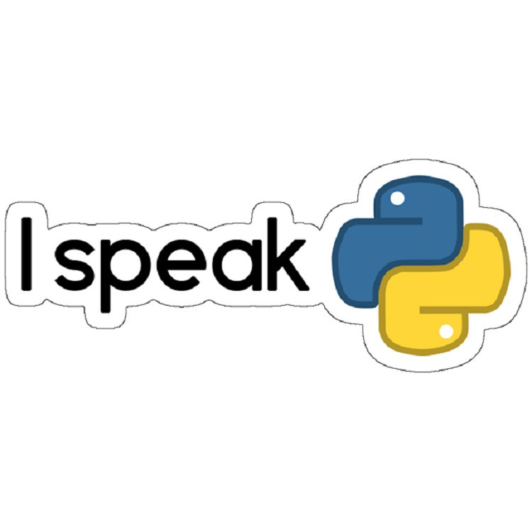 قیمت و خرید استیکر مدل i speak python