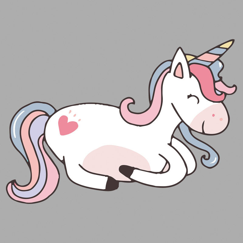 قیمت و خرید استیکر پارچه و لباس مدل dtf طرح یونیکورن کد H15.652 مجموعه 4 عددی