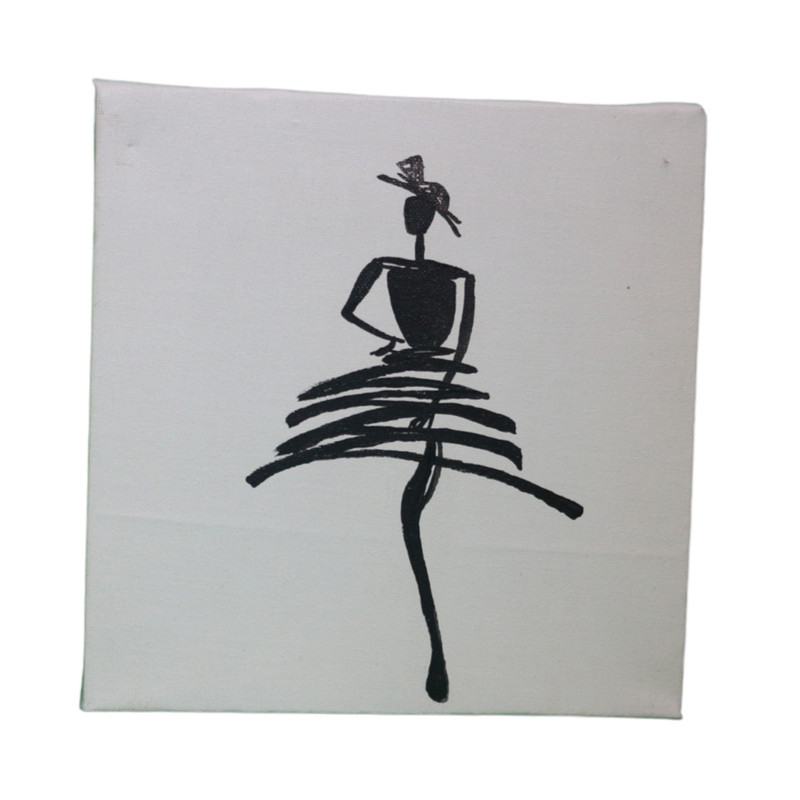 قیمت و خرید تابلو نقاشی طرح دختر کلاهدار کد AD33