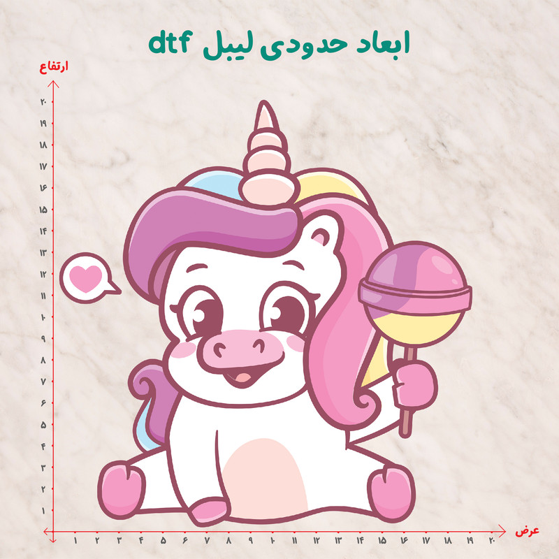 قیمت و خرید استیکر پارچه و لباس مدل dtf طرح یونیکورن کد H20.980 مجموعه 3 عددی
