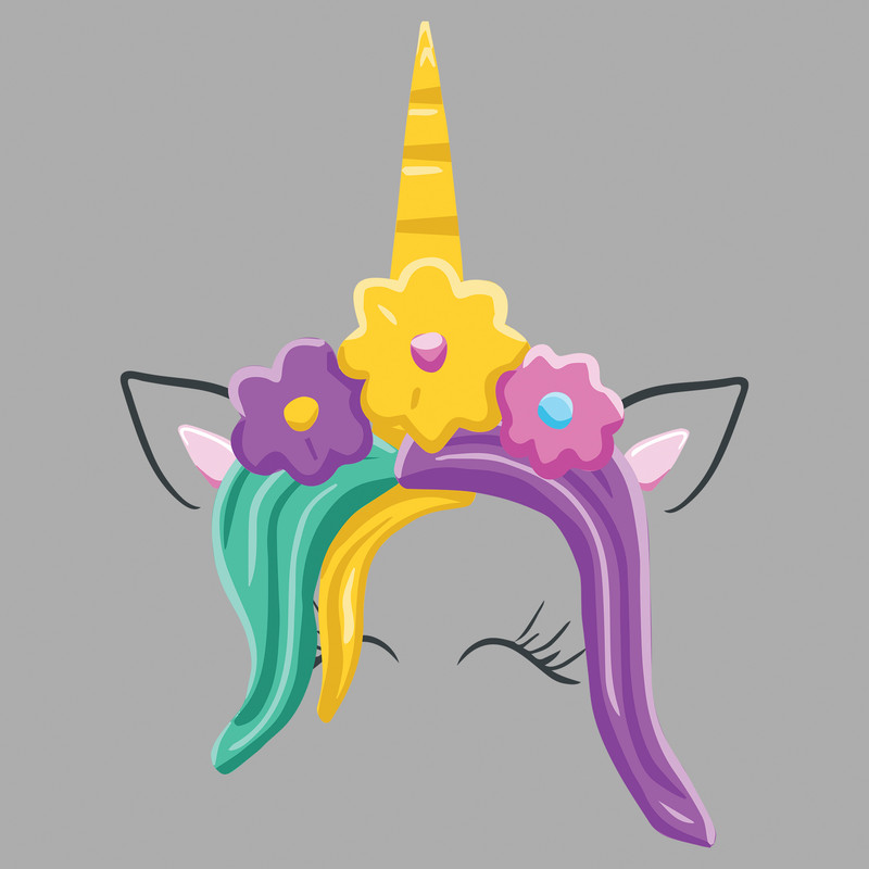 قیمت و خرید استیکر پارچه و لباس مدل dtf طرح یونیکورن کد H20.29 مجموعه 3 عددی