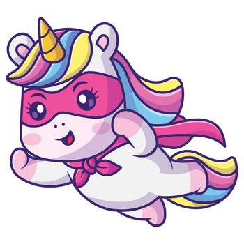 قیمت و خرید استیکر پارچه و لباس مدل dtf طرح یونیکورن کد H15.829 مجموعه 4 عددی