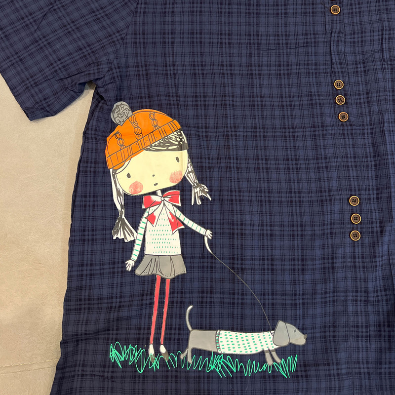 قیمت و خرید تونیک زنانه مدل دختر و سگ کوچولو