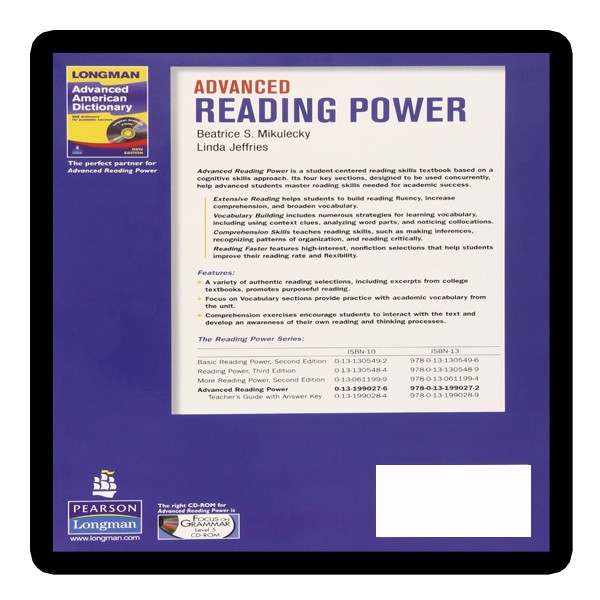قیمت و خرید کتاب Advanced Reading Power اثر Beatrice S. Mikulecky and Linda Jeffries انتشارات ...