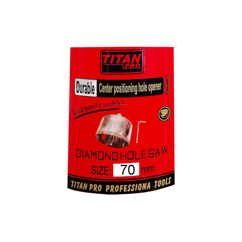 قیمت و خرید مته گردبر شیشه و سرامیک تیتان پرو مدل TPS70 سایز 70 میلی ...