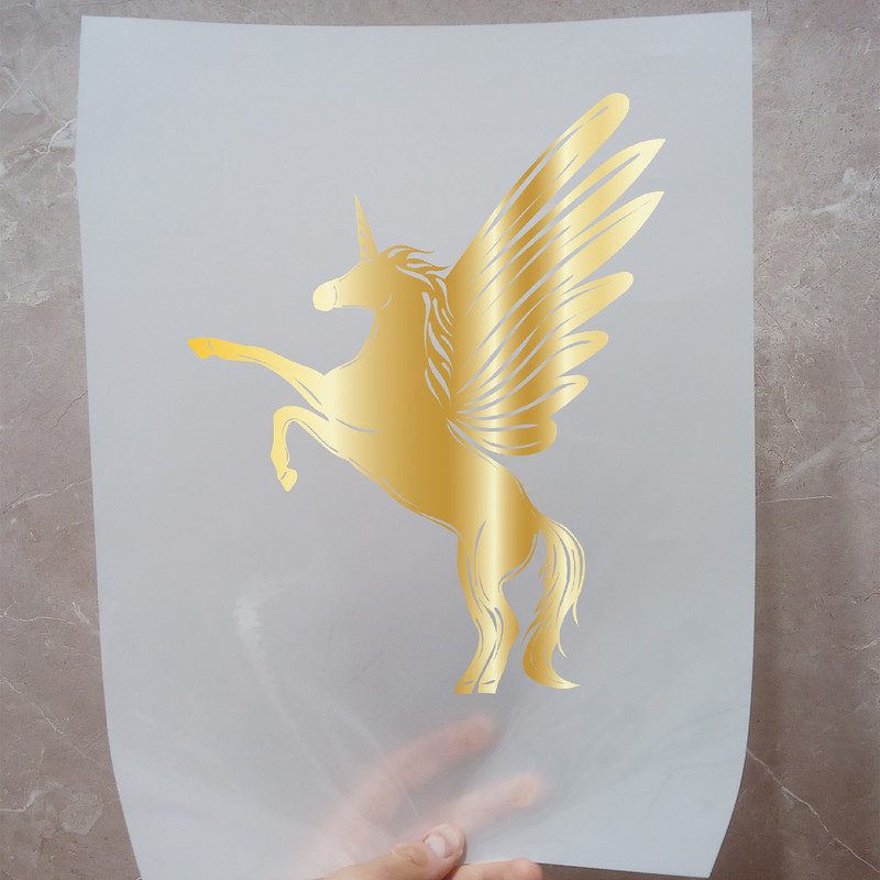 قیمت و خرید استیکر پارچه و لباس مدل dtf طرح یونیکورن کد H15.1124 مجموعه 4 عددی