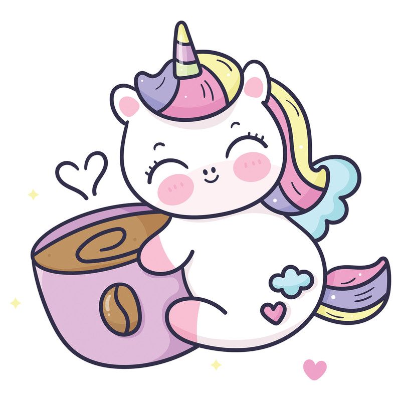 قیمت و خرید استیکر پارچه و لباس مدل dtf طرح یونیکورن کد H20.230 مجموعه 6 عددی