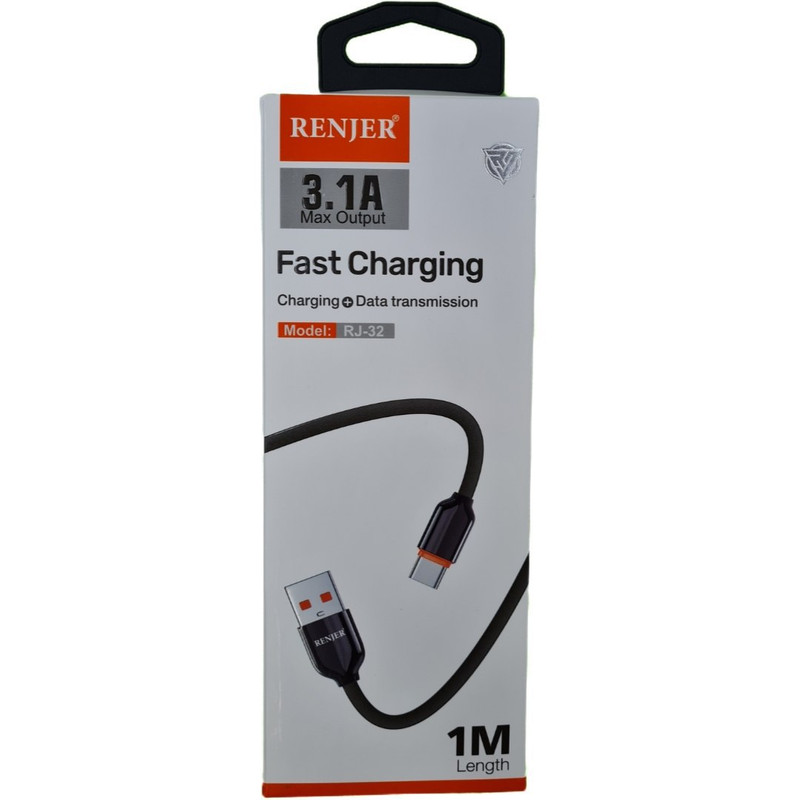 قیمت و خرید کابل تبدیل USB به USB-C رنجر مدل RJ32 طول 1 متر