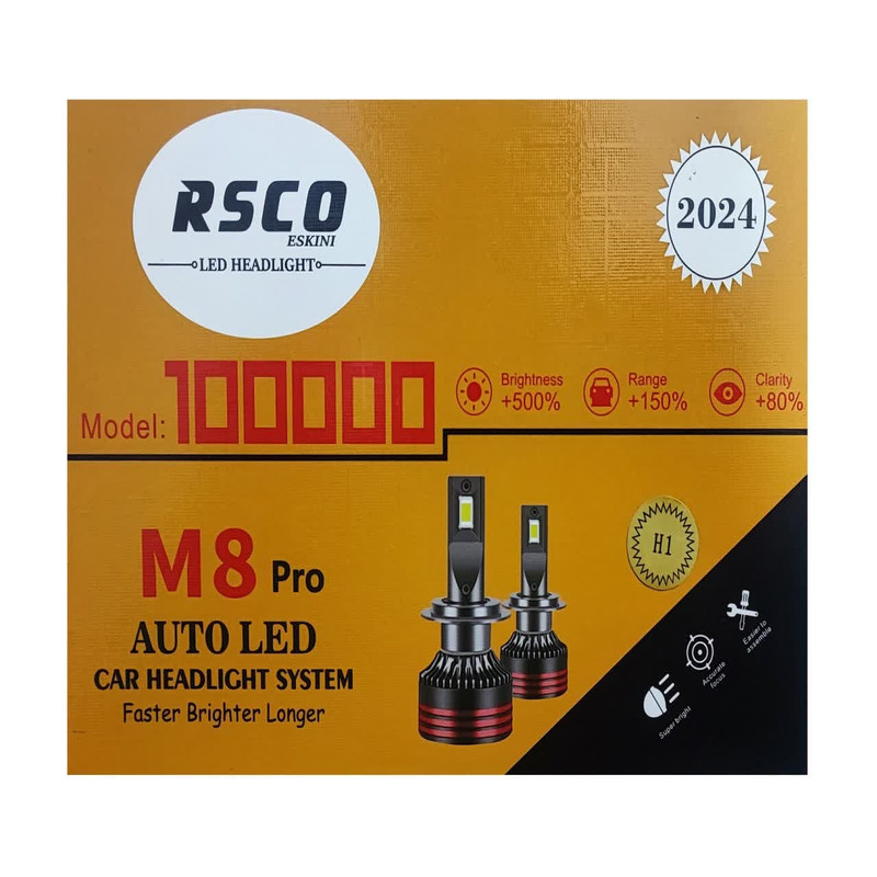 قیمت و خرید لامپ هدلایت خودرو رسکو مدل (120W) M8 PRO H1 بسته 2 عددی