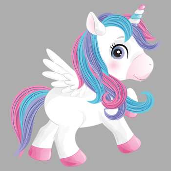 قیمت و خرید استیکر پارچه و لباس مدل dtf طرح یونیکورن کد H15.167 مجموعه 12 عددی