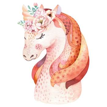 قیمت و خرید استیکر پارچه و لباس مدل dtf طرح یونیکورن کد H20.482 مجموعه 3 عددی