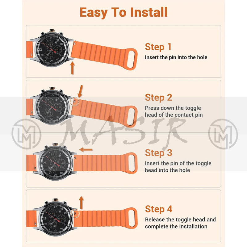قیمت و خرید بند مسیر مدل Silicone Loop 2C Magnetic مناسب برای ساعت ...