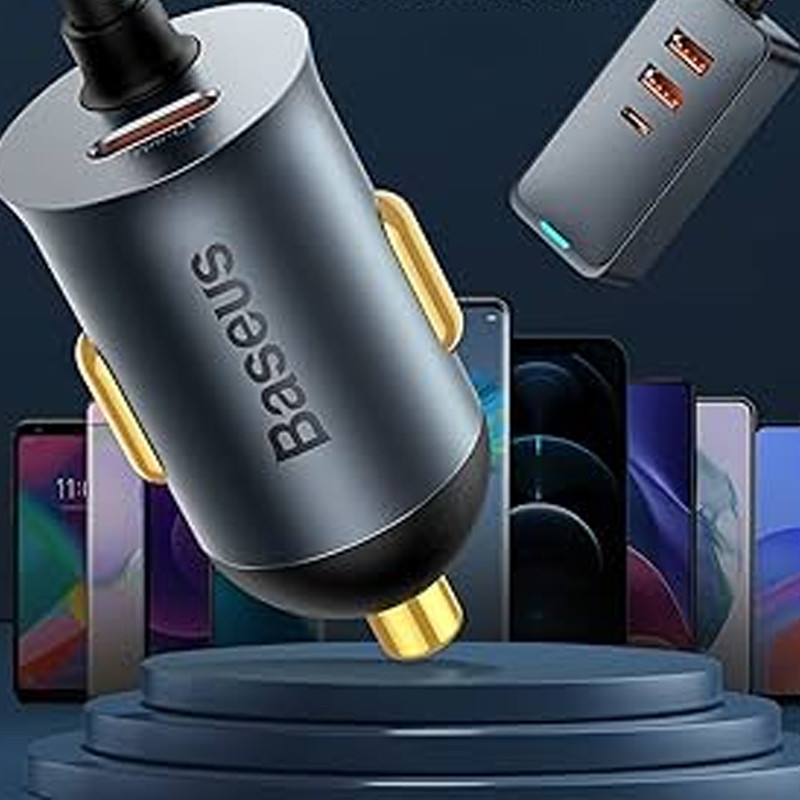 قیمت و خرید شارژر فندکی باسئوس مدل CCBT-B0G 120W