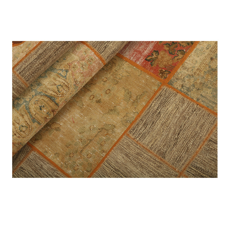 قیمت و خرید گلاژ گلیم و فرش دستبافت چهار متری مدل تکه دوزی کد 557327