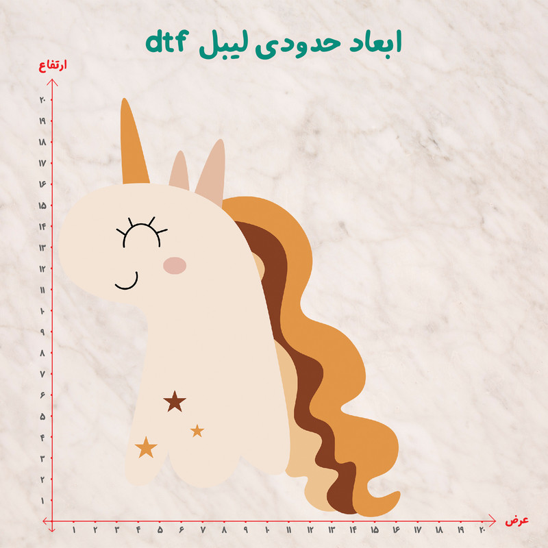 قیمت و خرید استیکر پارچه و لباس مدل dtf طرح یونیکورن کد H20.320 مجموعه 6 عددی