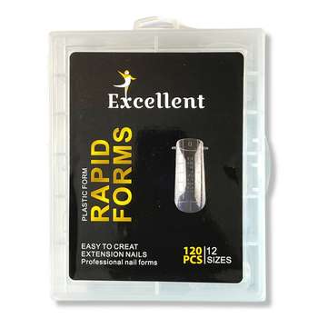 قیمت و خرید قالب کاشت ناخن اکسلنت مدل RAPID FORMS بسته 120 عددی