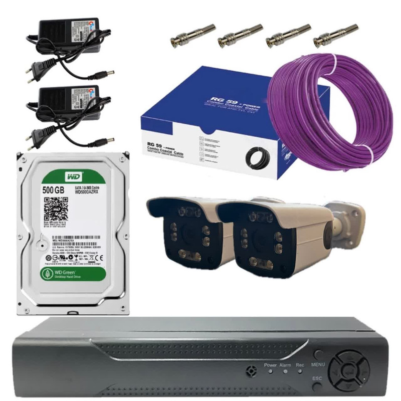 قیمت و خرید سیستم امنیتی کامل دوربین مداربسته مدل C1002 وارملایت