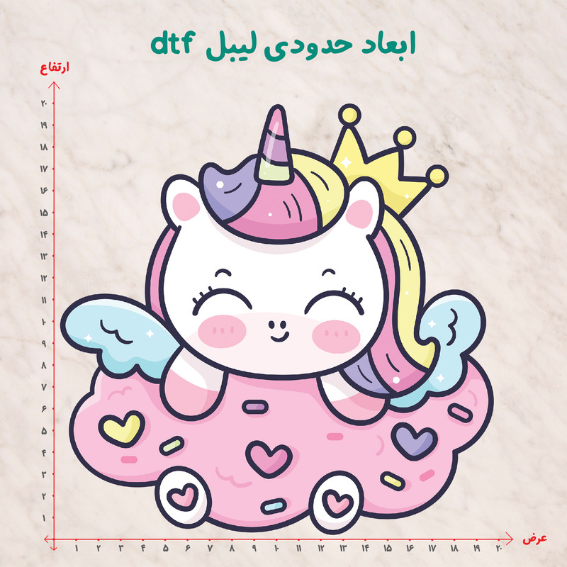 قیمت و خرید استیکر پارچه و لباس مدل dtf طرح یونیکورن کد H20.718 مجموعه 3 عددی