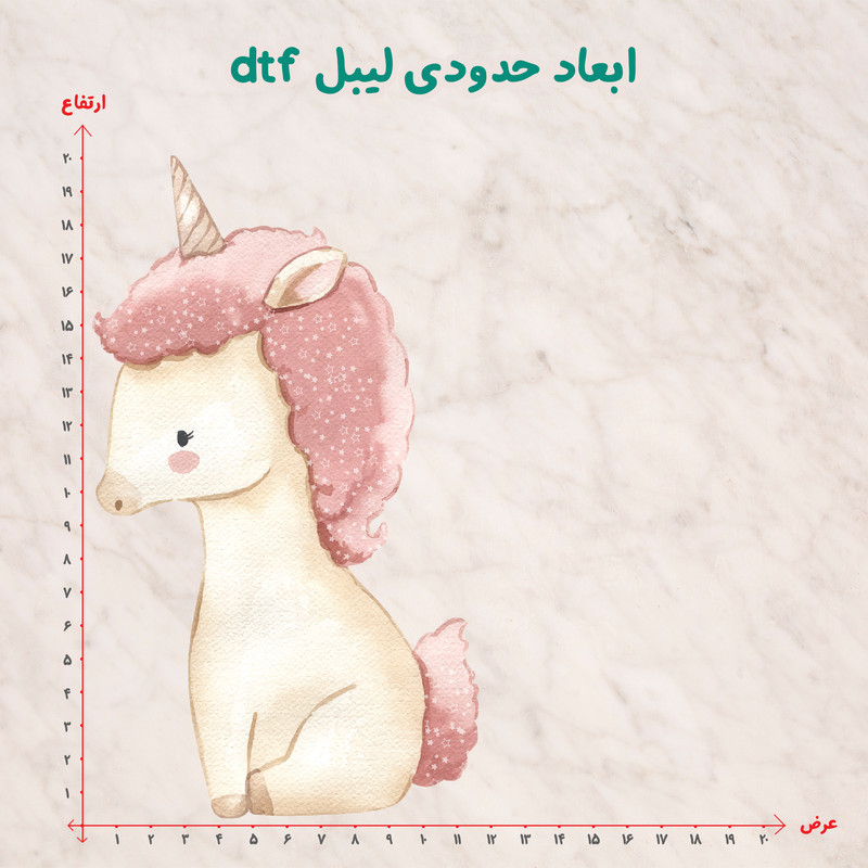 قیمت و خرید استیکر پارچه و لباس مدل dtf طرح یونیکورن کد H20.489 مجموعه 6 عددی
