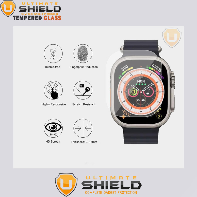 قیمت و خرید محافظ صفحه نمایش شیشه‌ای آلتیمیت شیلد مدل SH-UL مناسب برای اپل واچ Ultra 2