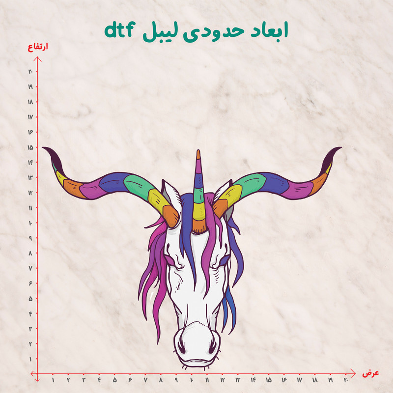 قیمت و خرید استیکر پارچه و لباس مدل dtf طرح یونیکورن کد H20.254 مجموعه 6 عددی
